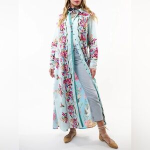 Aratta | Dresses | Sky Blue Gianna Maxi Duster In Cotton Luxury ...